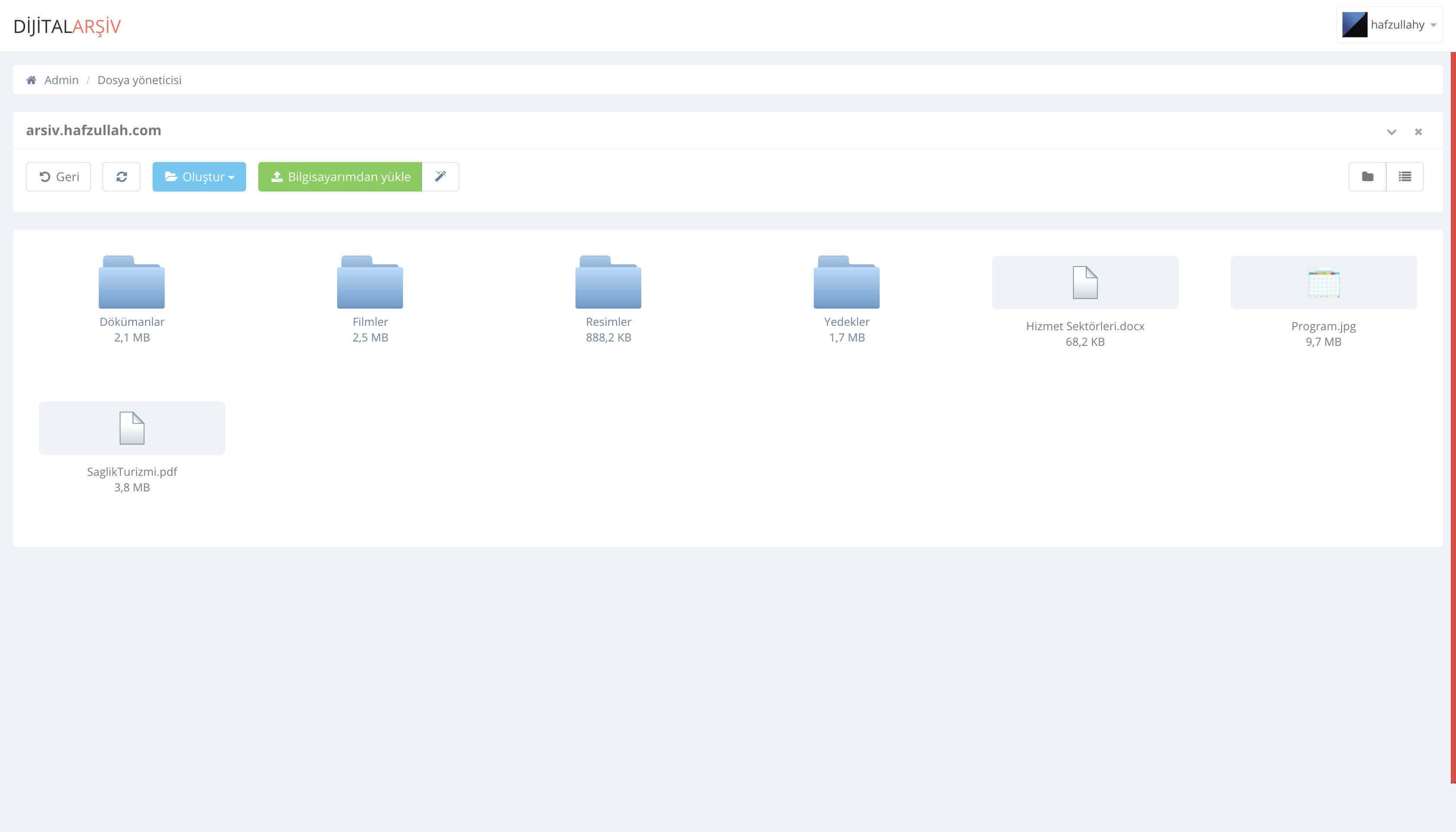 Dosya Arşivleme Scripti » Hafzullah.com.tr